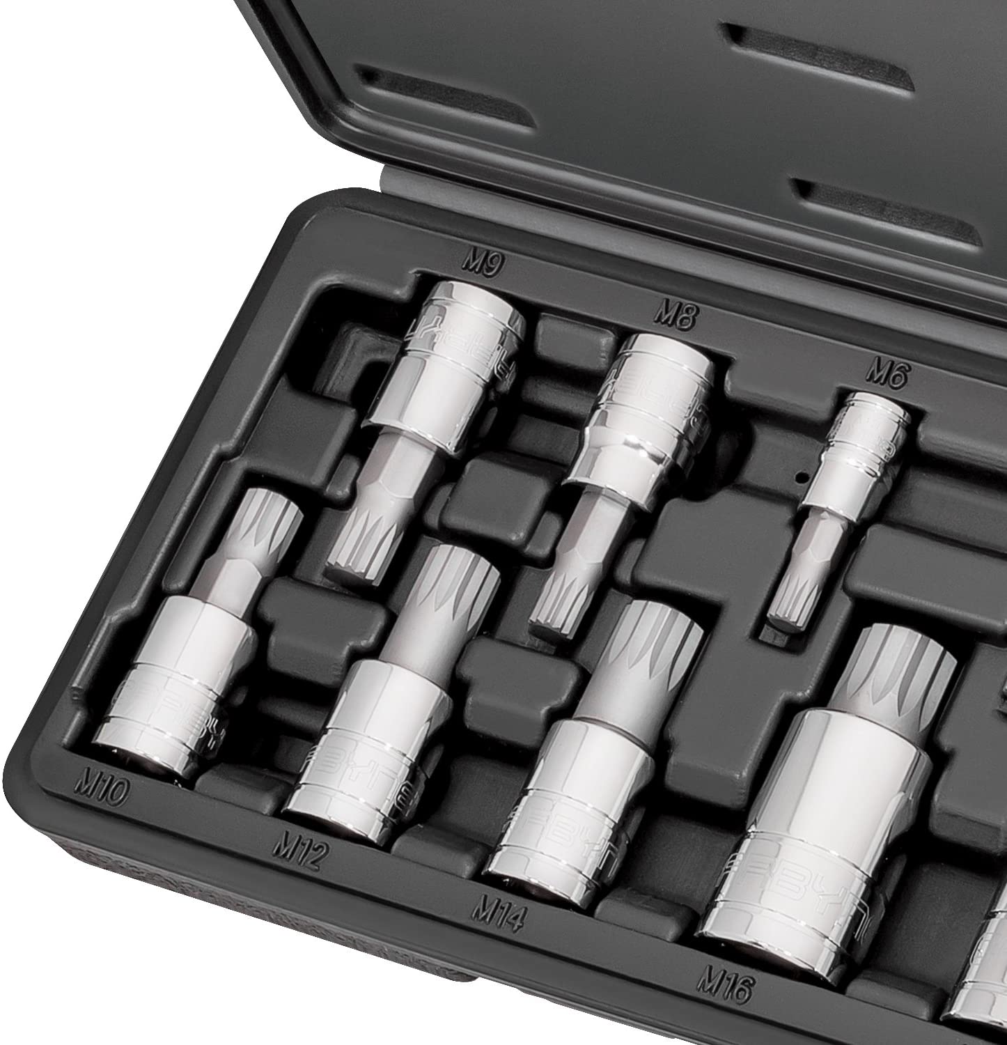 Triple Square Sockets 10-Piece XZN Triple Square Spline Bit Socket Set ...